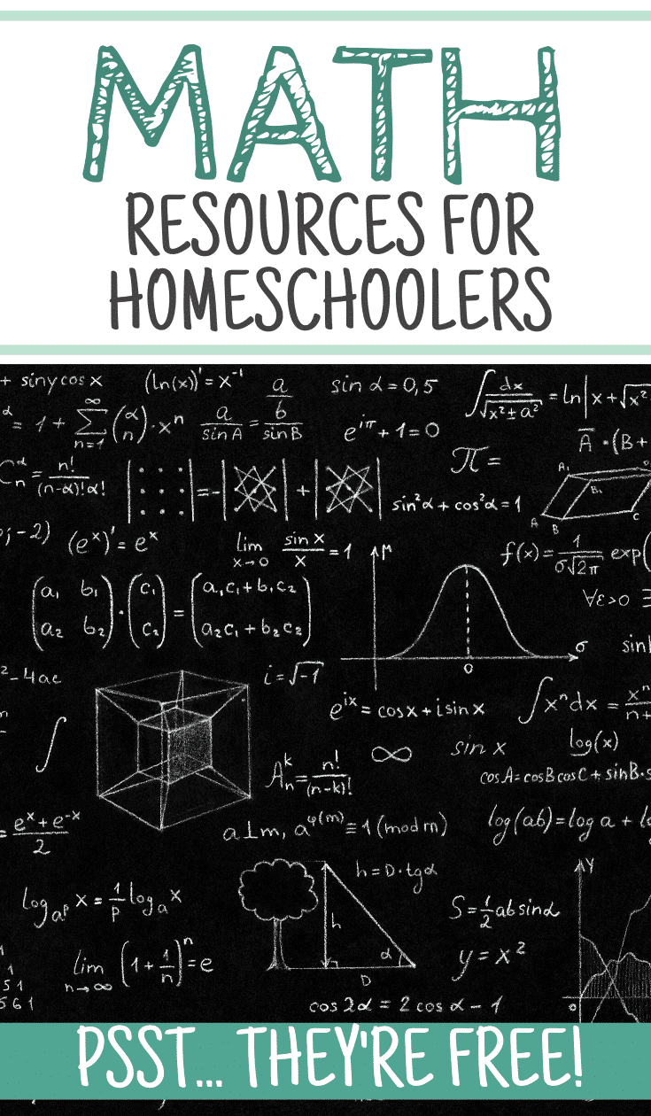 40 Free Math Resources For Homeschoolers 40 Free Math Resources For Homeschoolers